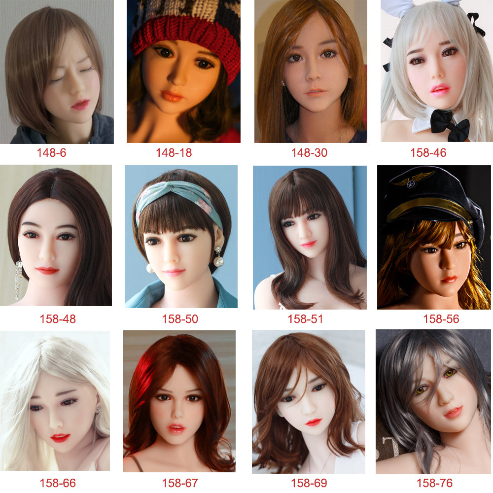 Tpe Heads Adult Female Sex Doll Extra Head Options Buy Separately Sex Doll Head Jd Lover Sex Doll